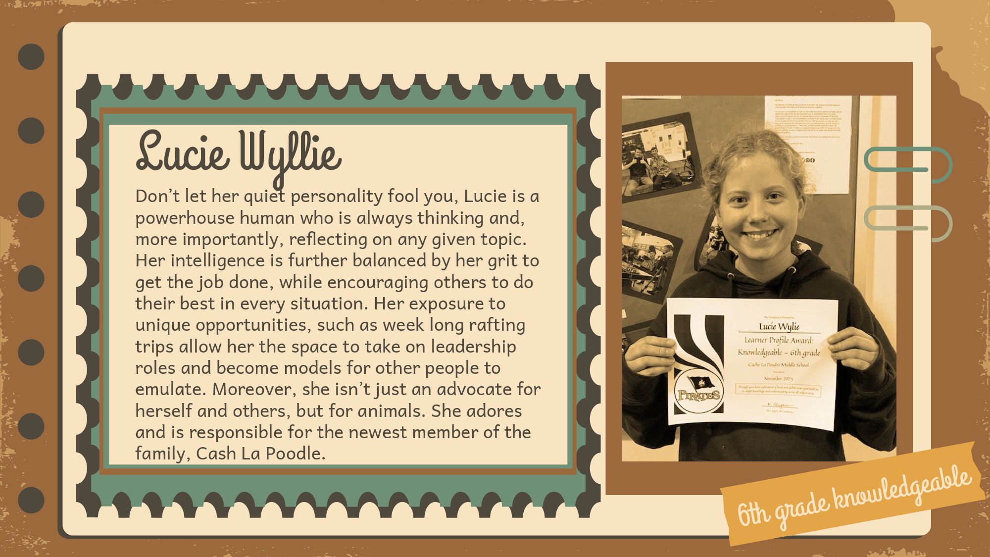 Learner Profile Awards | Cache La Poudre Middle School