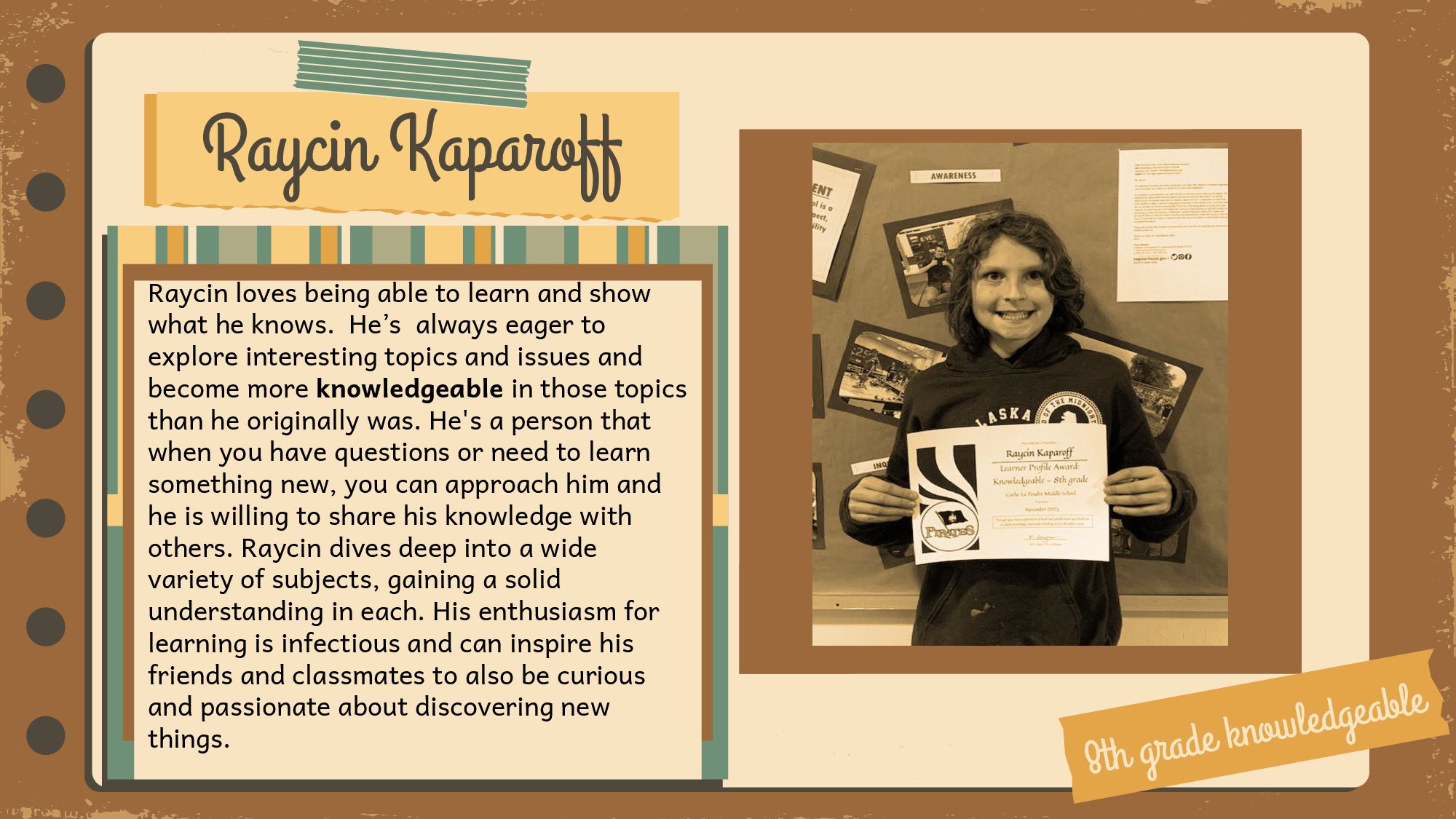 Learner Profile Awards | Cache La Poudre Middle School