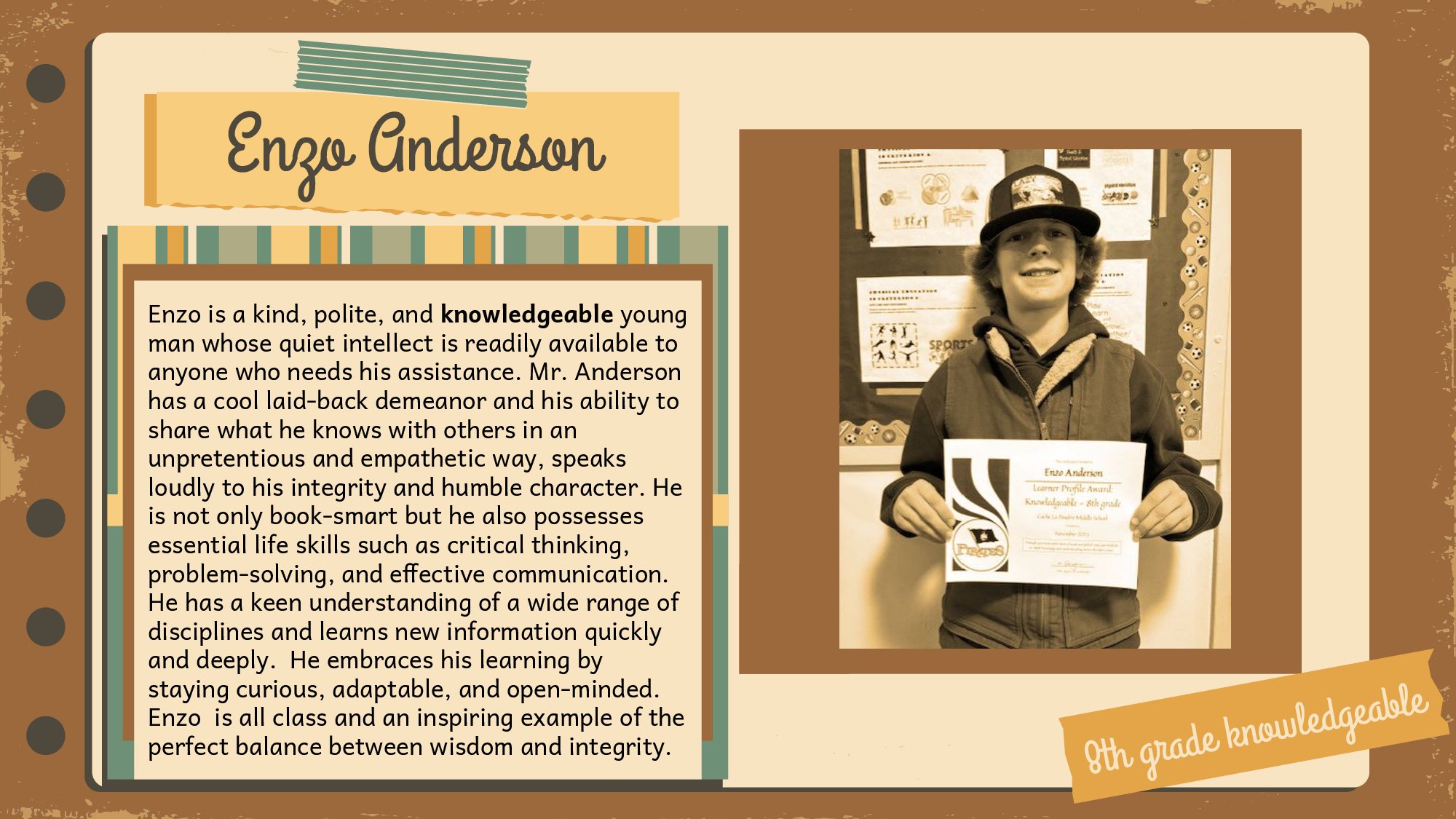 Learner Profile Awards | Cache La Poudre Middle School